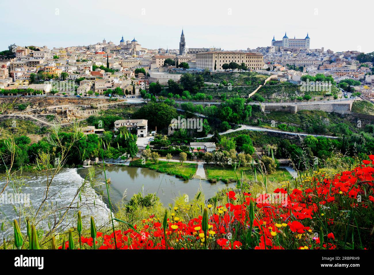 Toledo, capital of Spain, in the Middle Ages, Alcazar, large cathedral ...