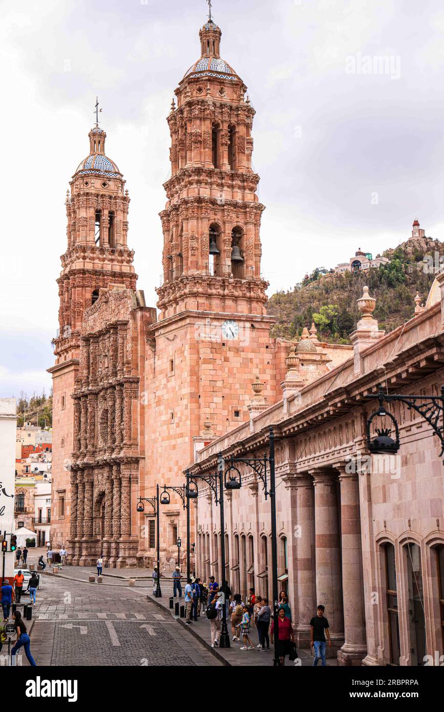 Zacatecas Mexico. Colonial zone of the capital city of the state of ...