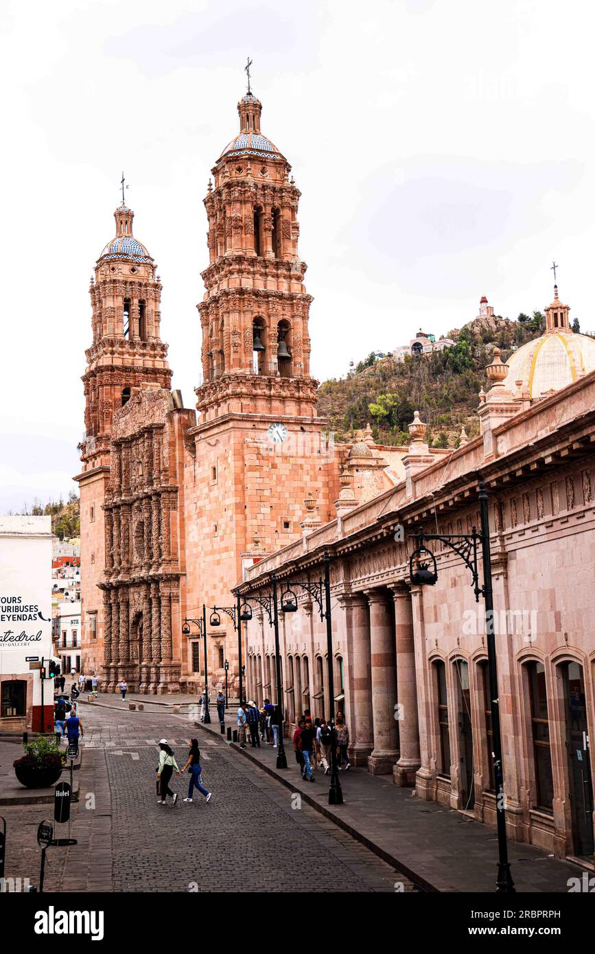 Zacatecas Mexico. Colonial zone of the capital city of the state of ...