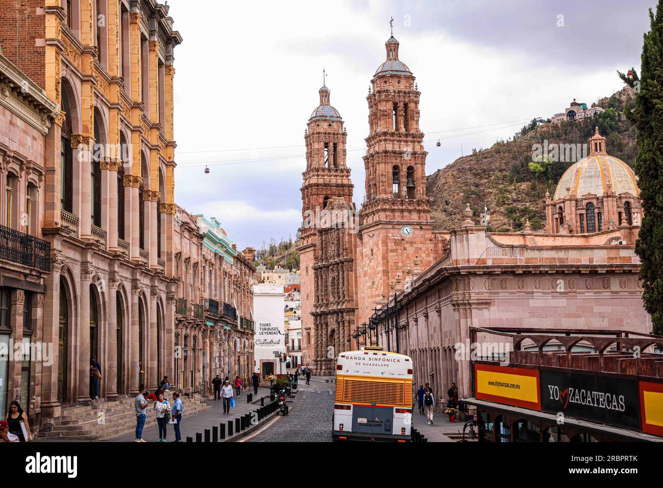 Zacatecas Mexico. Colonial zone of the capital city of the state of ...