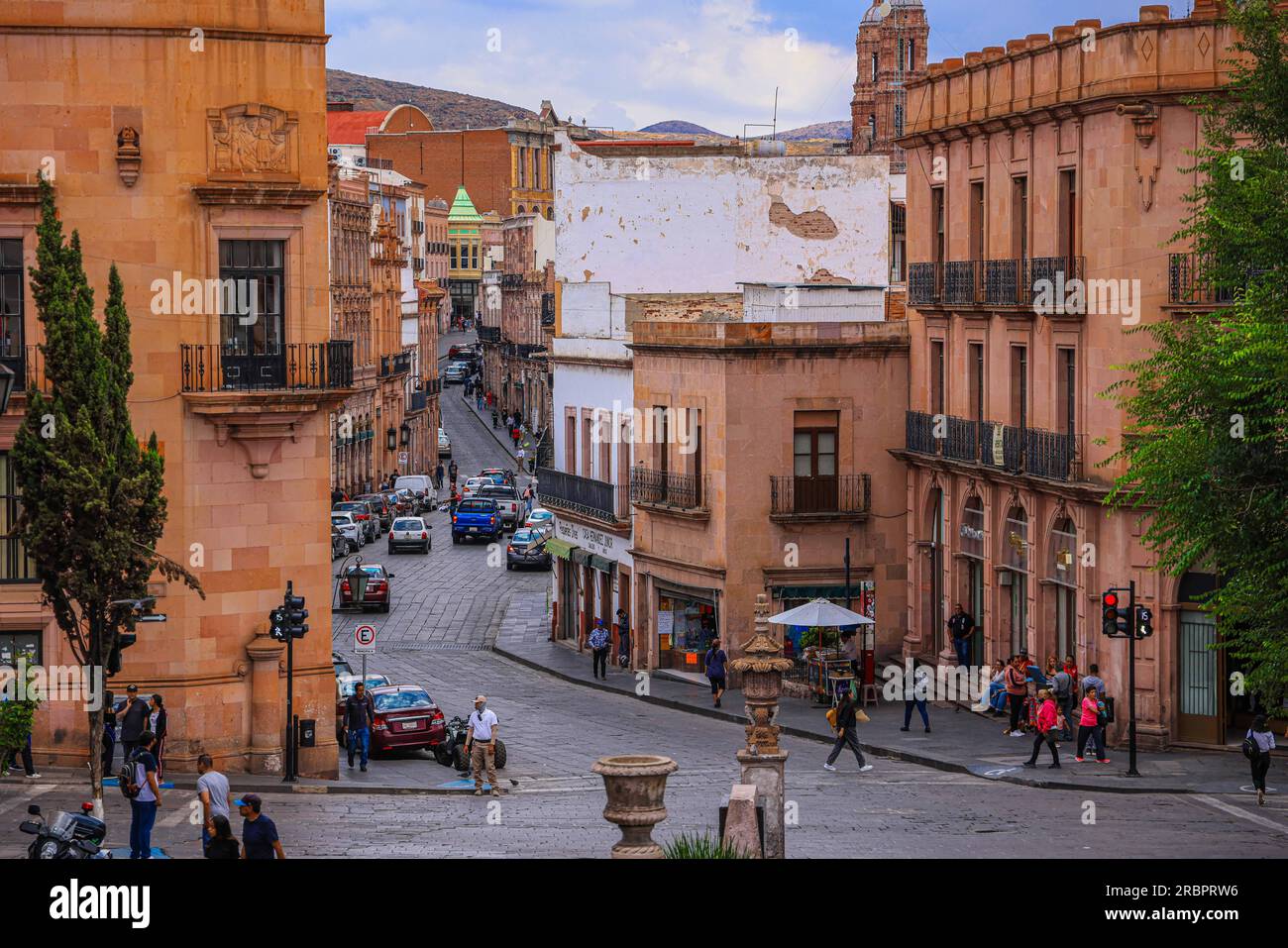 Zacatecas Mexico. Colonial zone of the capital city of the state of ...