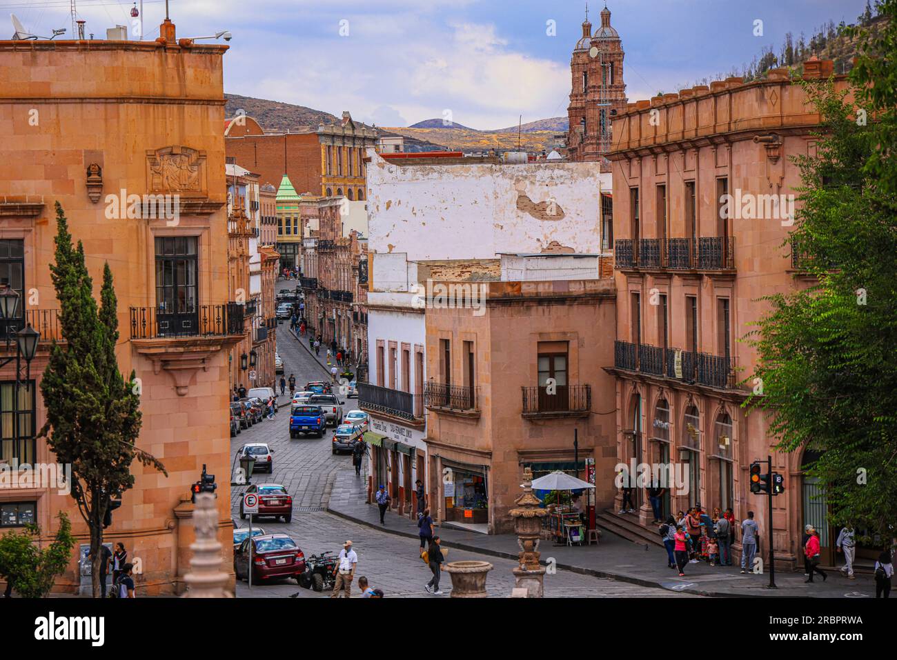 Zacatecas Mexico. Colonial zone of the capital city of the state of ...