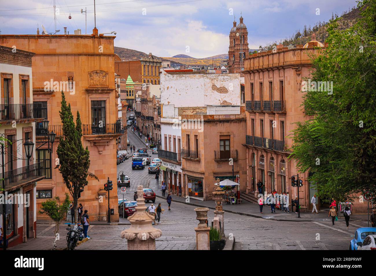 Zacatecas Mexico. Colonial zone of the capital city of the state of ...