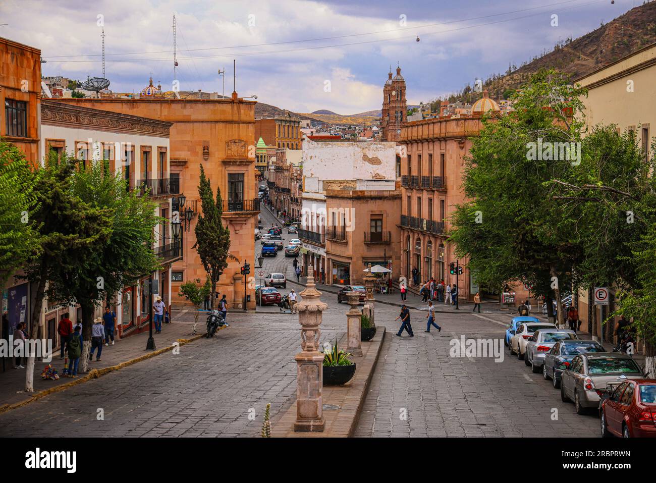 Zacatecas Mexico. Colonial zone of the capital city of the state of ...