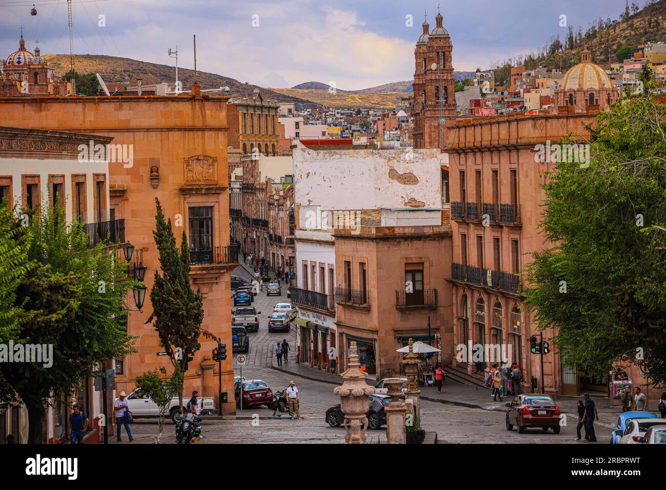 Zacatecas Mexico. Colonial zone of the capital city of the state of ...