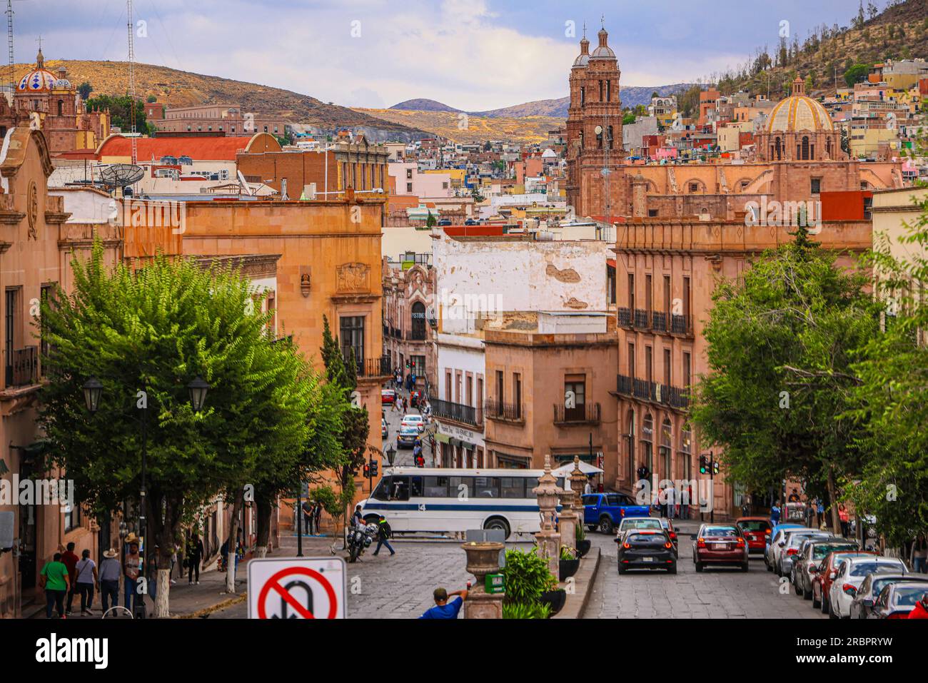 Zacatecas Mexico. Colonial zone of the capital city of the state of ...