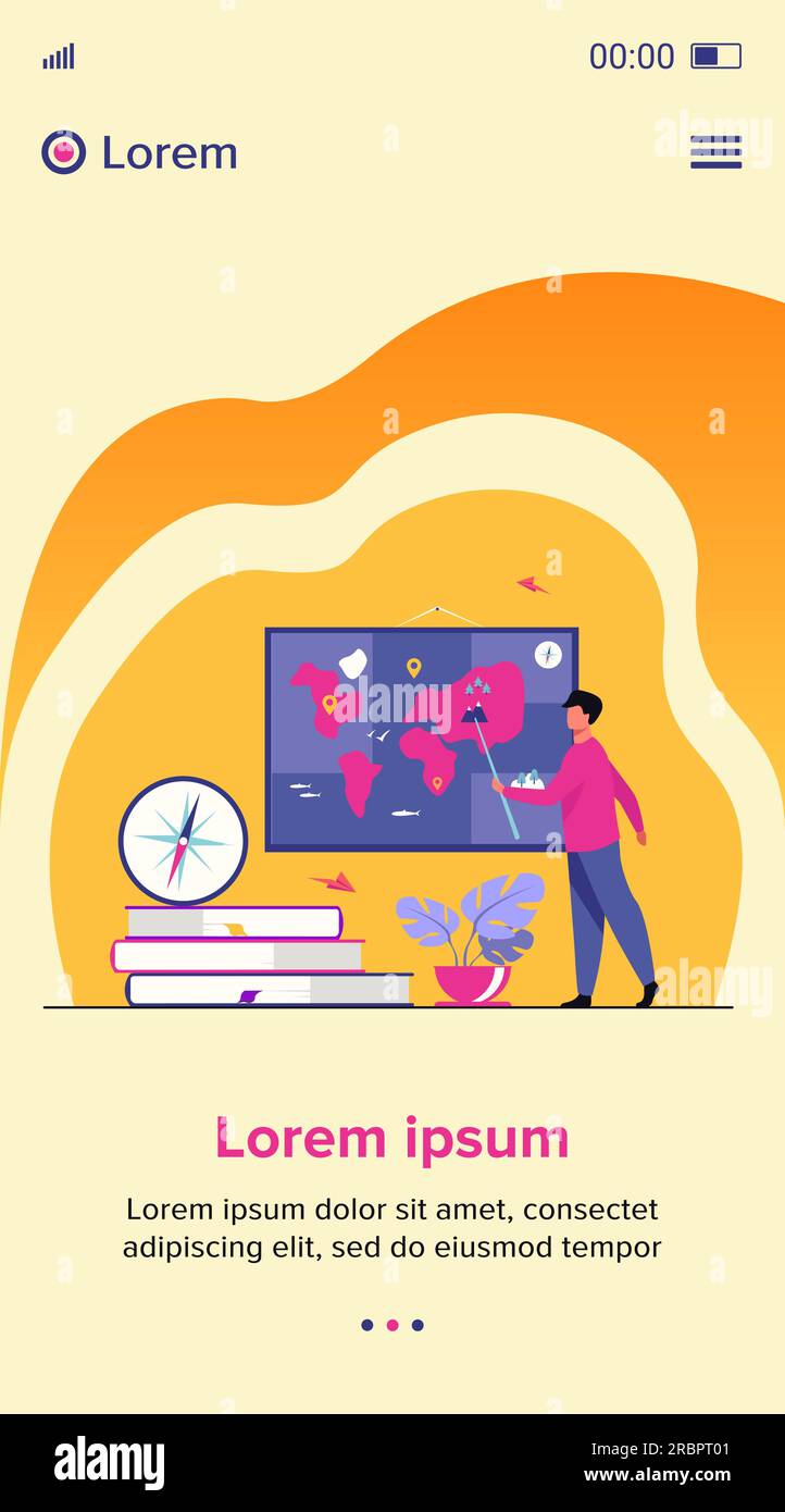 Geography teacher in class Stock Vector Image & Art - Alamy