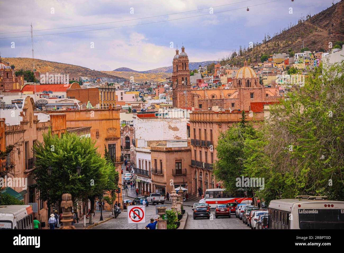 Zacatecas Mexico. Colonial zone of the capital city of the state of ...