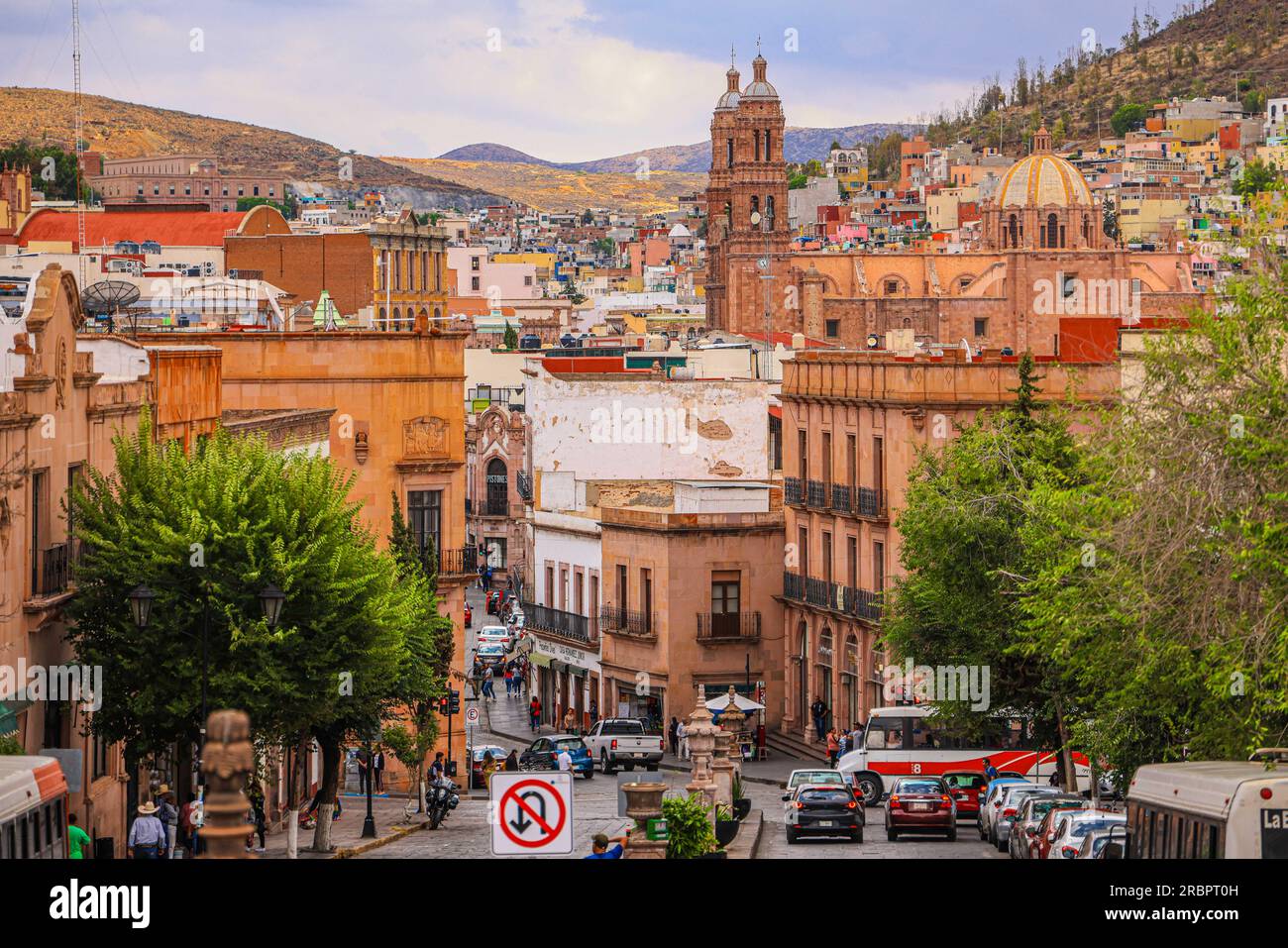 Zacatecas Mexico. Colonial zone of the capital city of the state of ...