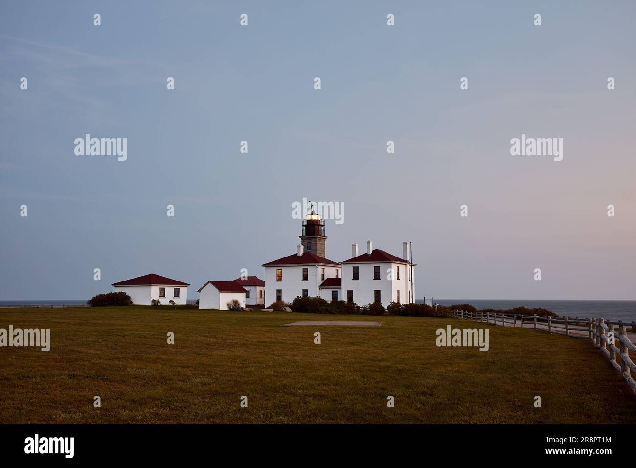 Beavertail Lighthouse Jamestown Rhode Island Stock Photo - Alamy
