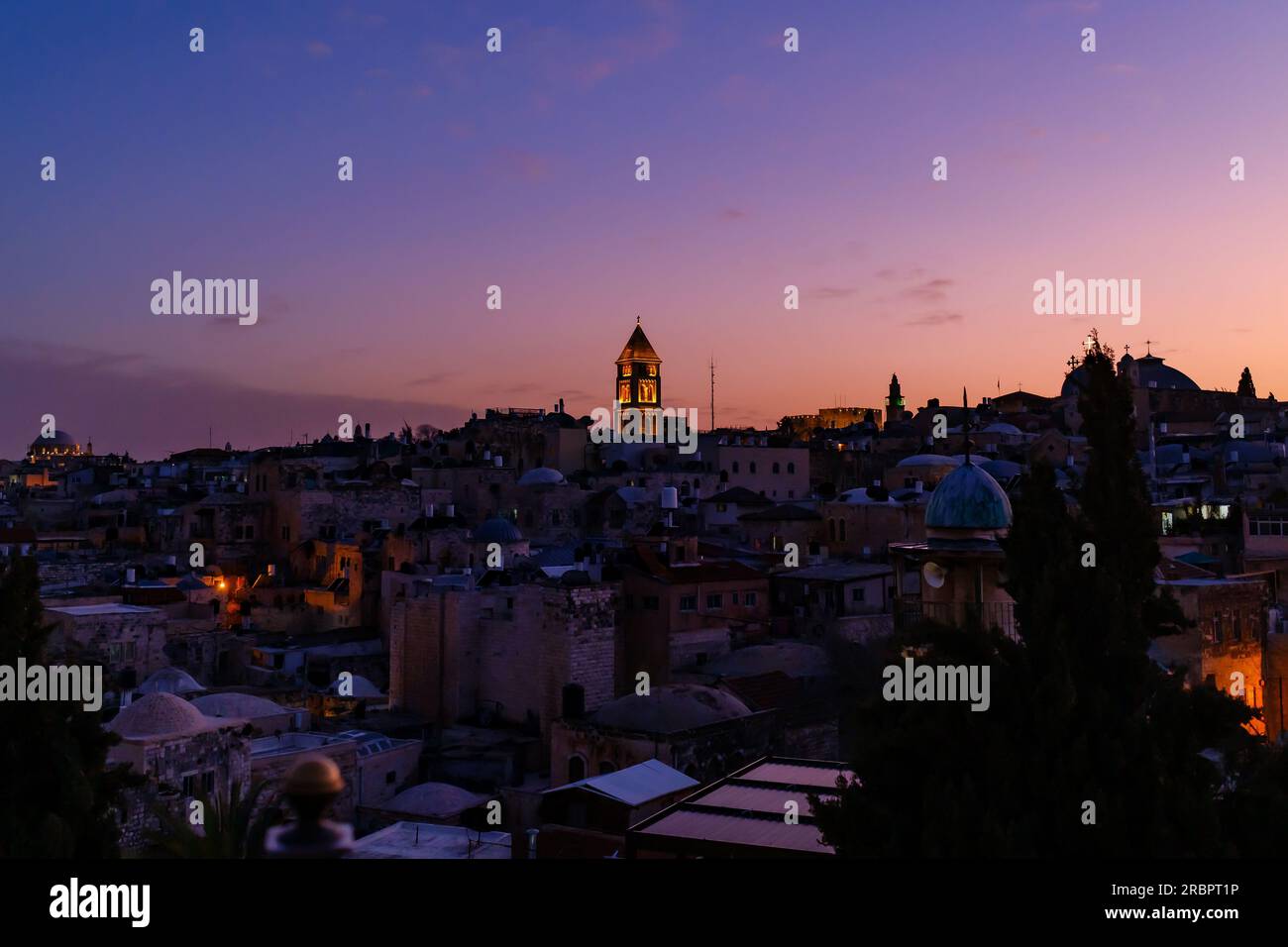 Sonnenuntergang uber jerusalem hi-res stock photography and images - Alamy