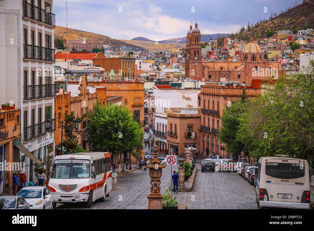 Zacatecas Mexico. Colonial zone of the capital city of the state of ...