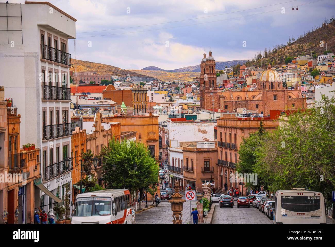 Zacatecas Mexico. Colonial zone of the capital city of the state of ...