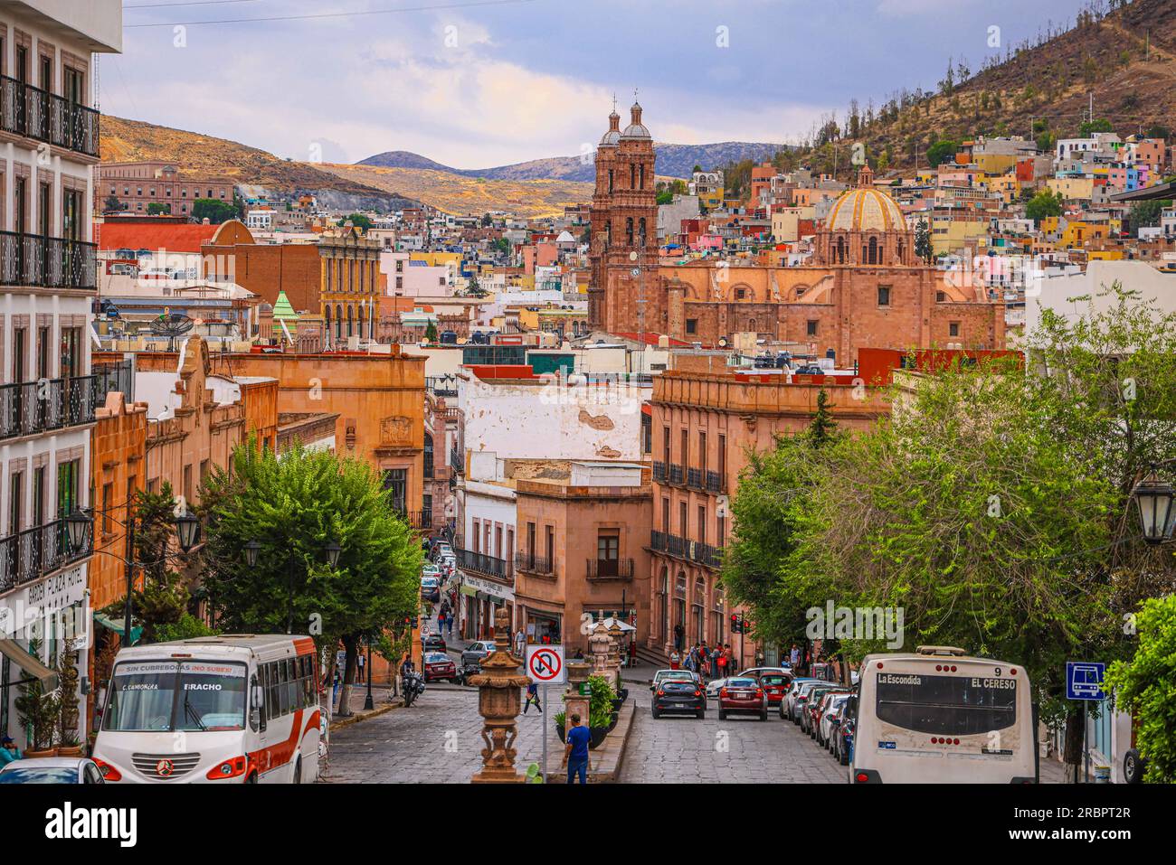 Zacatecas Mexico. Colonial zone of the capital city of the state of ...