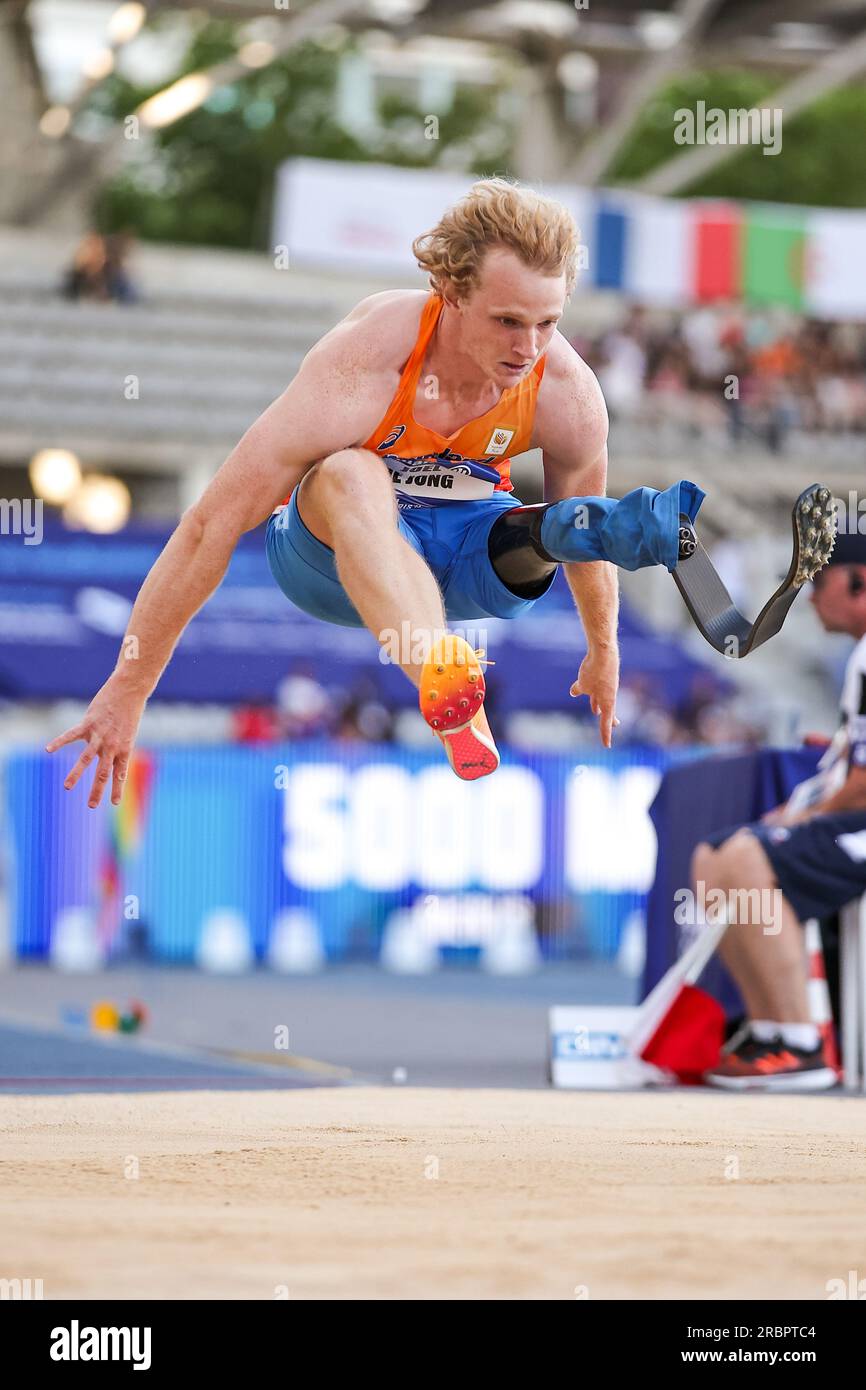 Paris, France. 10th July, 2023. PARIS, FRANCE - JULY 10: Joel de Jong of the Netherlands ...
