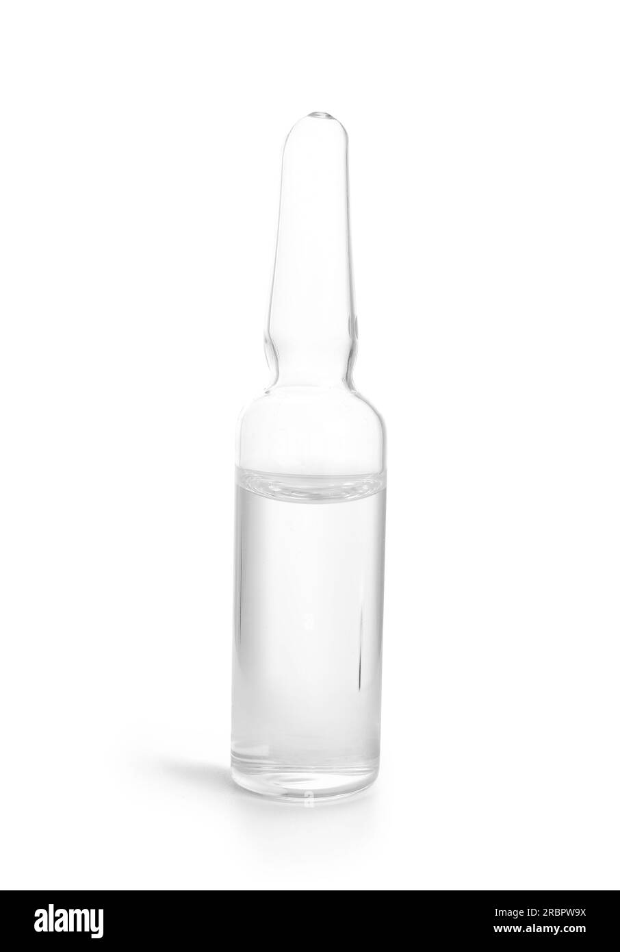 Medical ampule on white background Stock Photo - Alamy