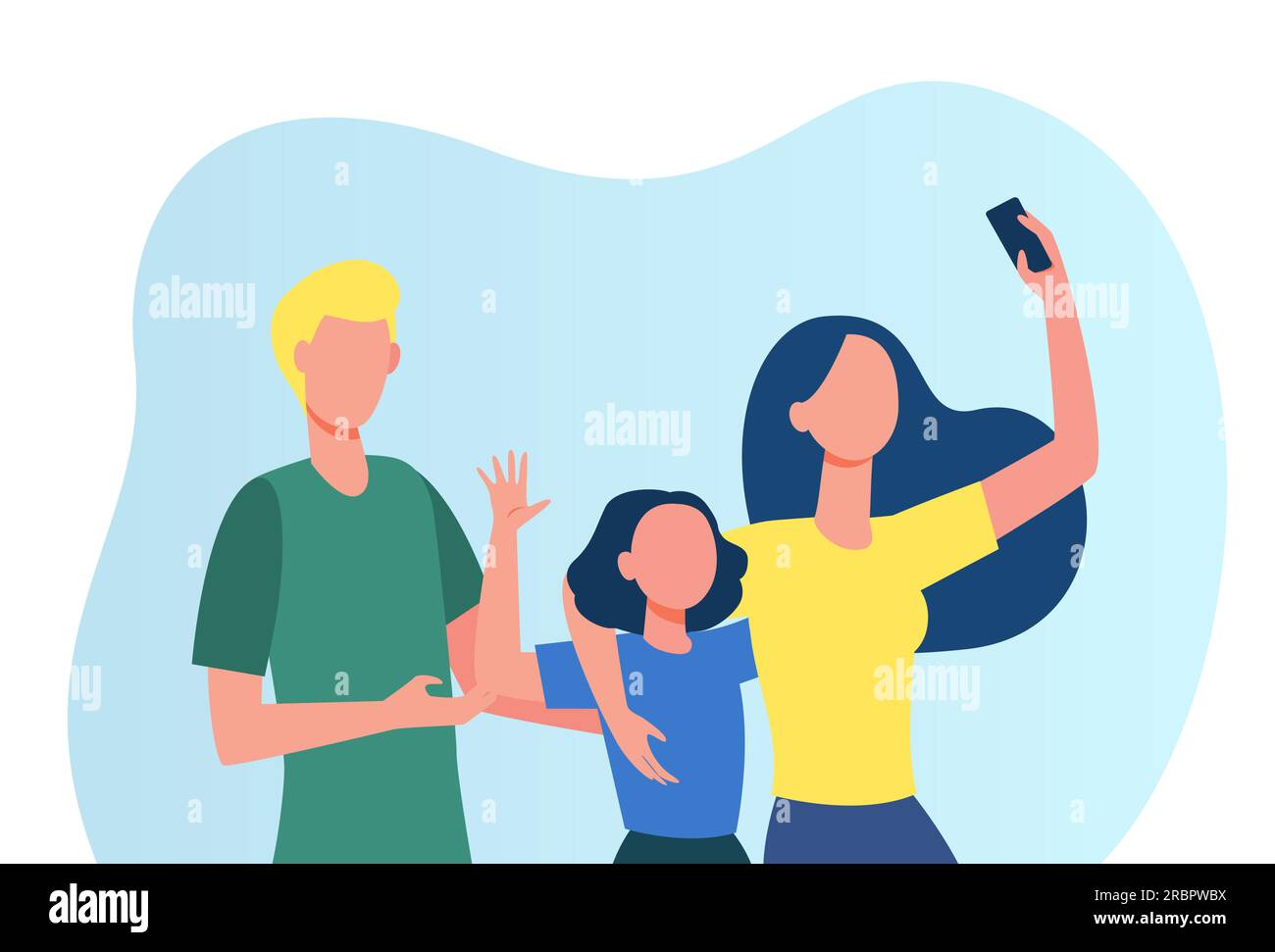 Photo woman man daughter Stock Vector Images - Alamy