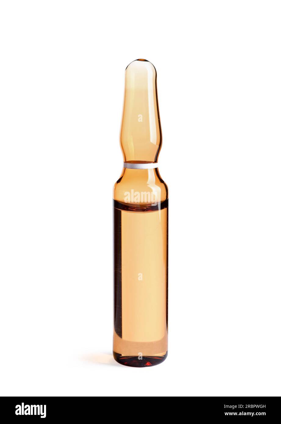 Glass ampule on white background Stock Photo - Alamy