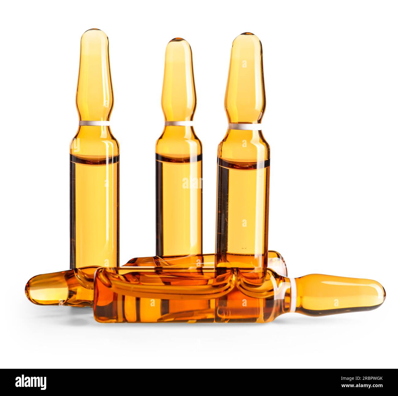 Many ampules on white background Stock Photo - Alamy