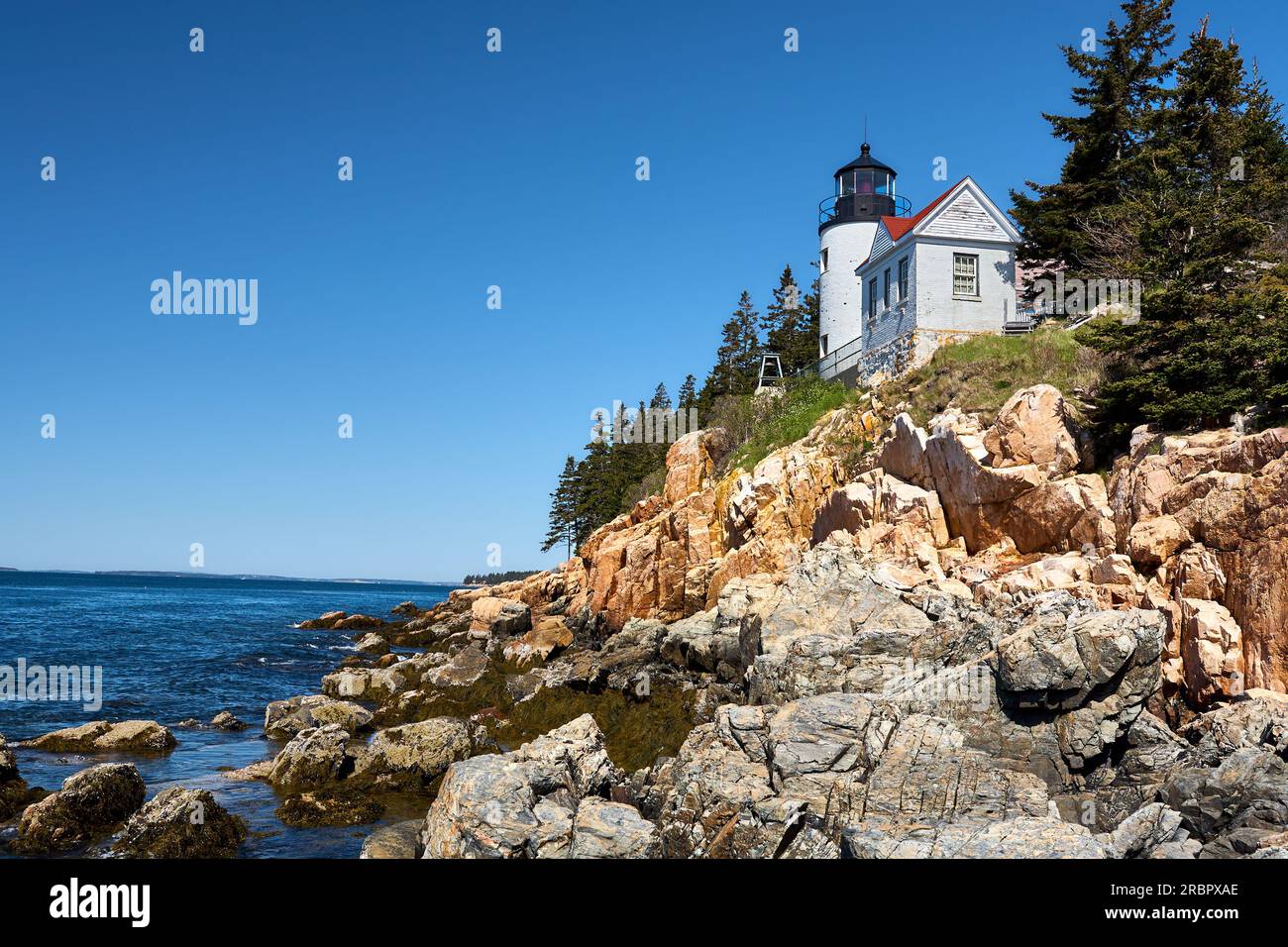 Bass Harbor Lighthouse Maine Stock Photo - Alamy