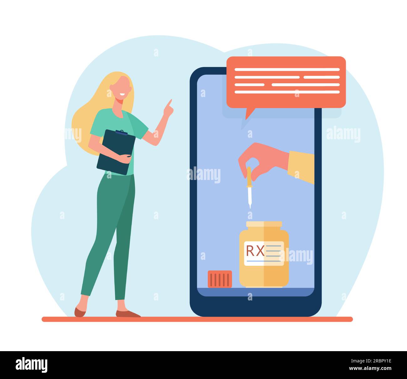 Explaining doctor Stock Vector Images - Alamy