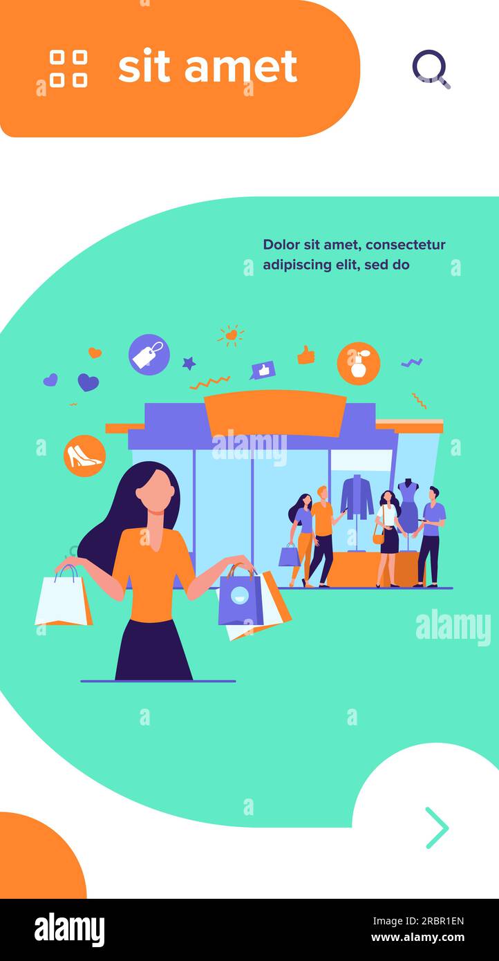 Street fashion display Stock Vector Images - Alamy