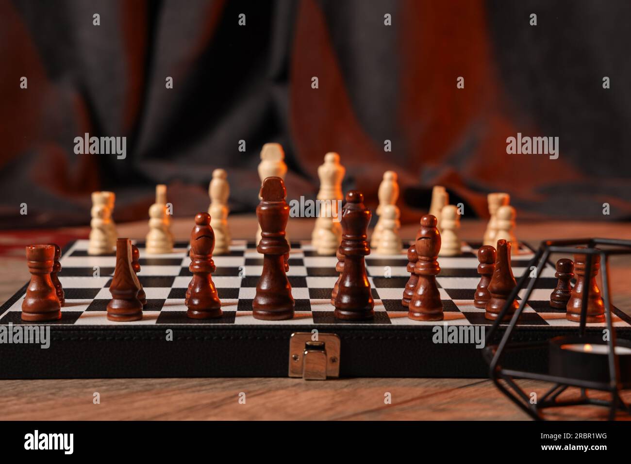 Game board with chess pieces on floor, closeup Stock Photo - Alamy