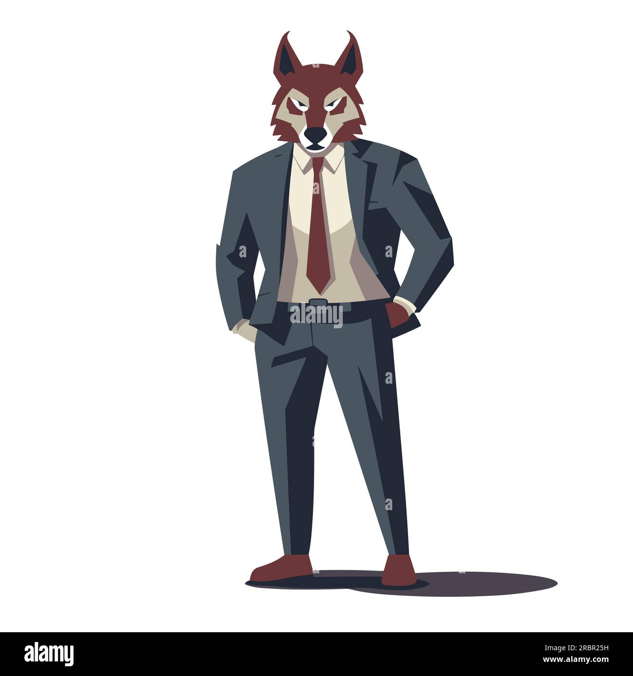 Wolf man vector vectors Stock Vector Images - Alamy