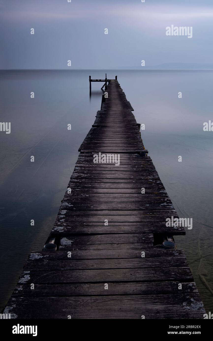 Old wooden footbridge hi-res stock photography and images - Alamy