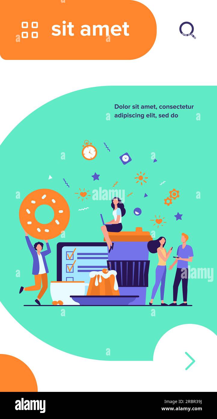 Discussion enjoying Stock Vector Images - Alamy