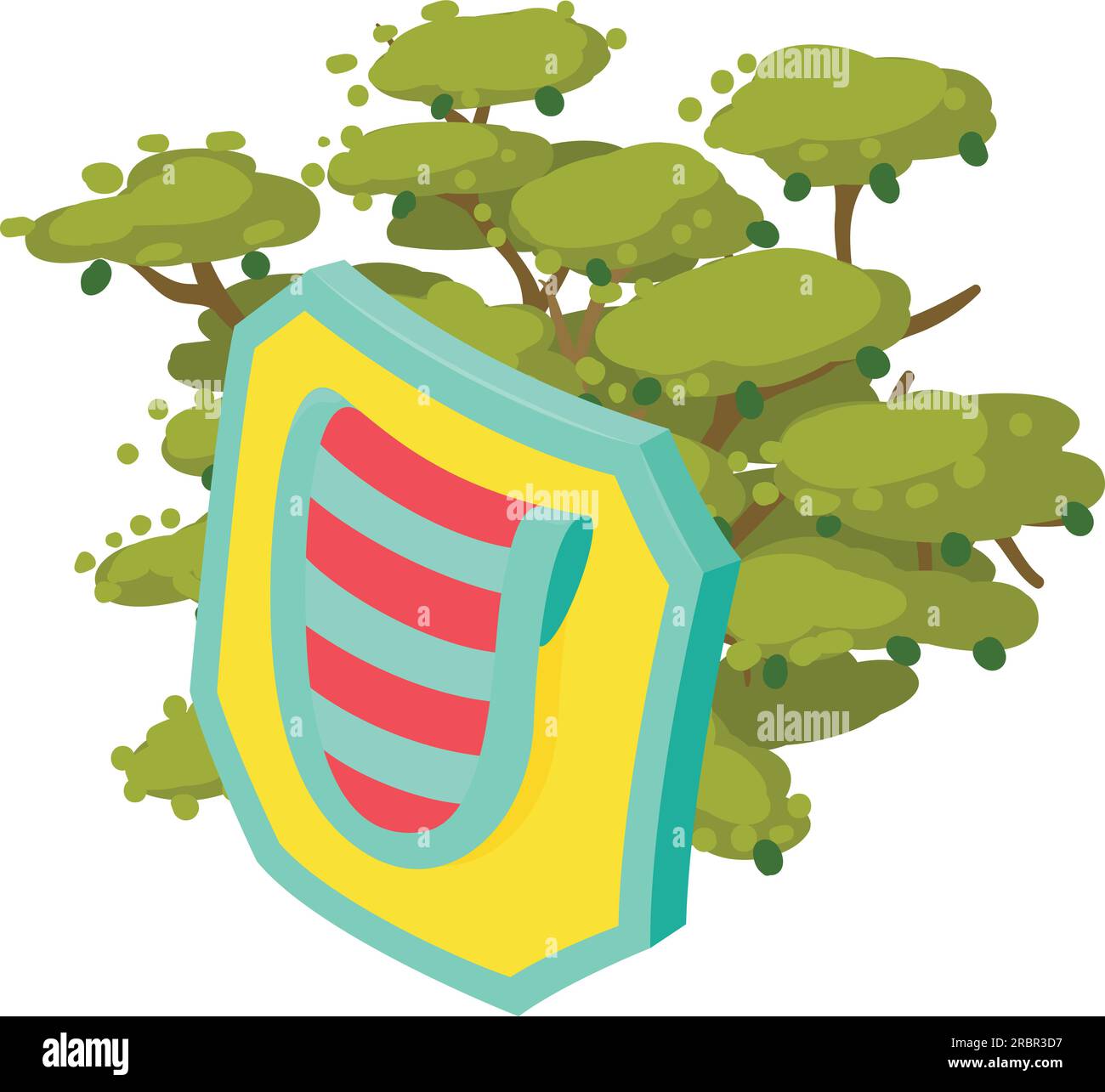 Sprawling tree trunk Stock Vector Images - Alamy