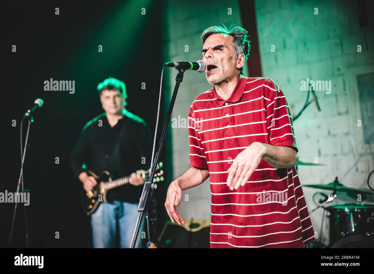 Close up drummer during concert hi-res stock photography and images - Alamy