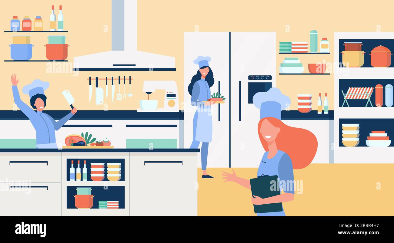 Professional kitchen fridge Stock Vector Images - Alamy