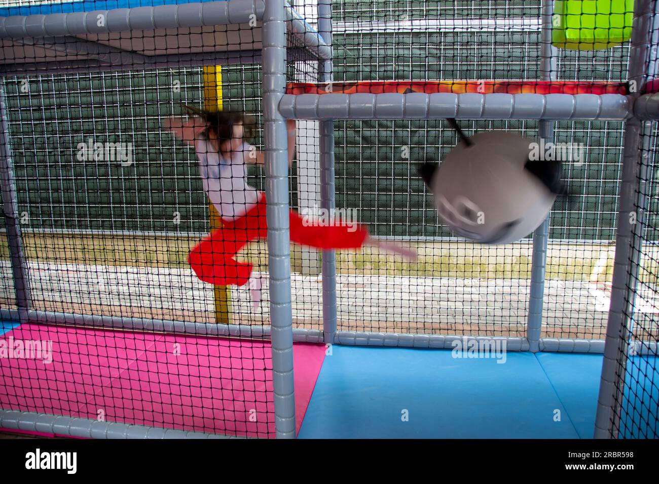 Elementary school playground on a bright day. in playground differs ...