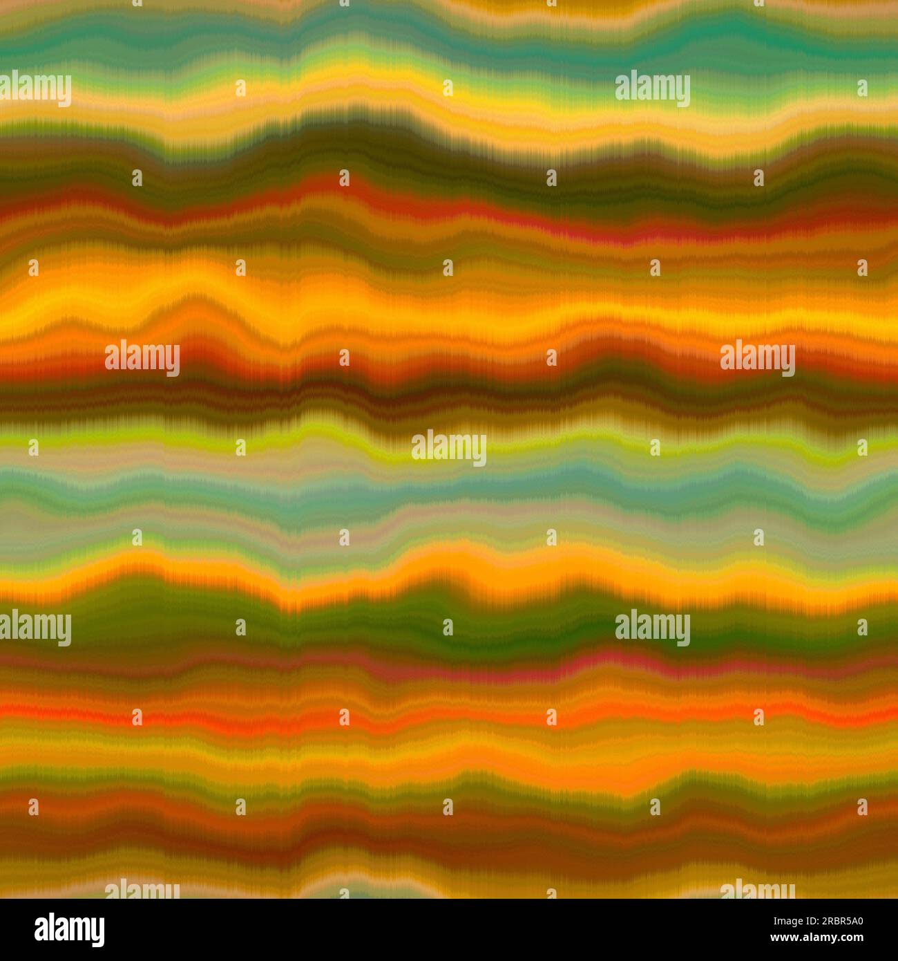 Vibrant tie dye wash stripe wave seamless pattern. Blurry fashion ...