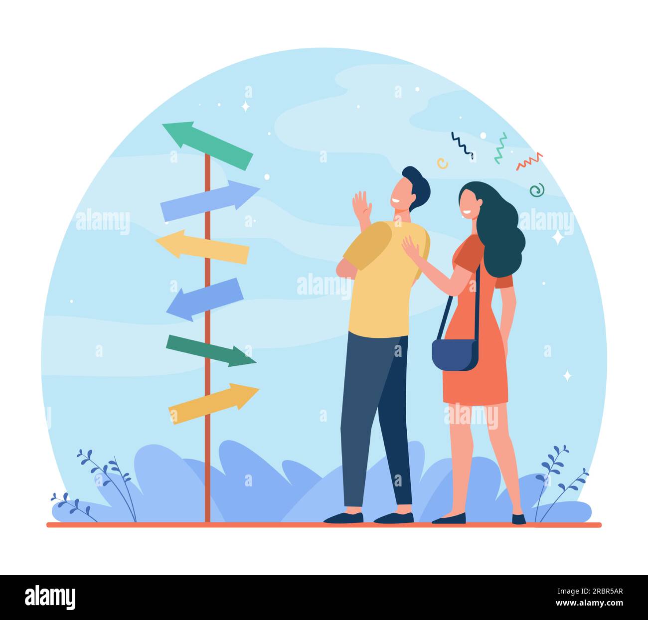 Business trip man woman walking Stock Vector Images - Alamy