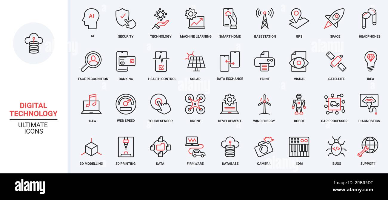 AI machine learning, smart home, data communication, internet network symbols, robot support ...