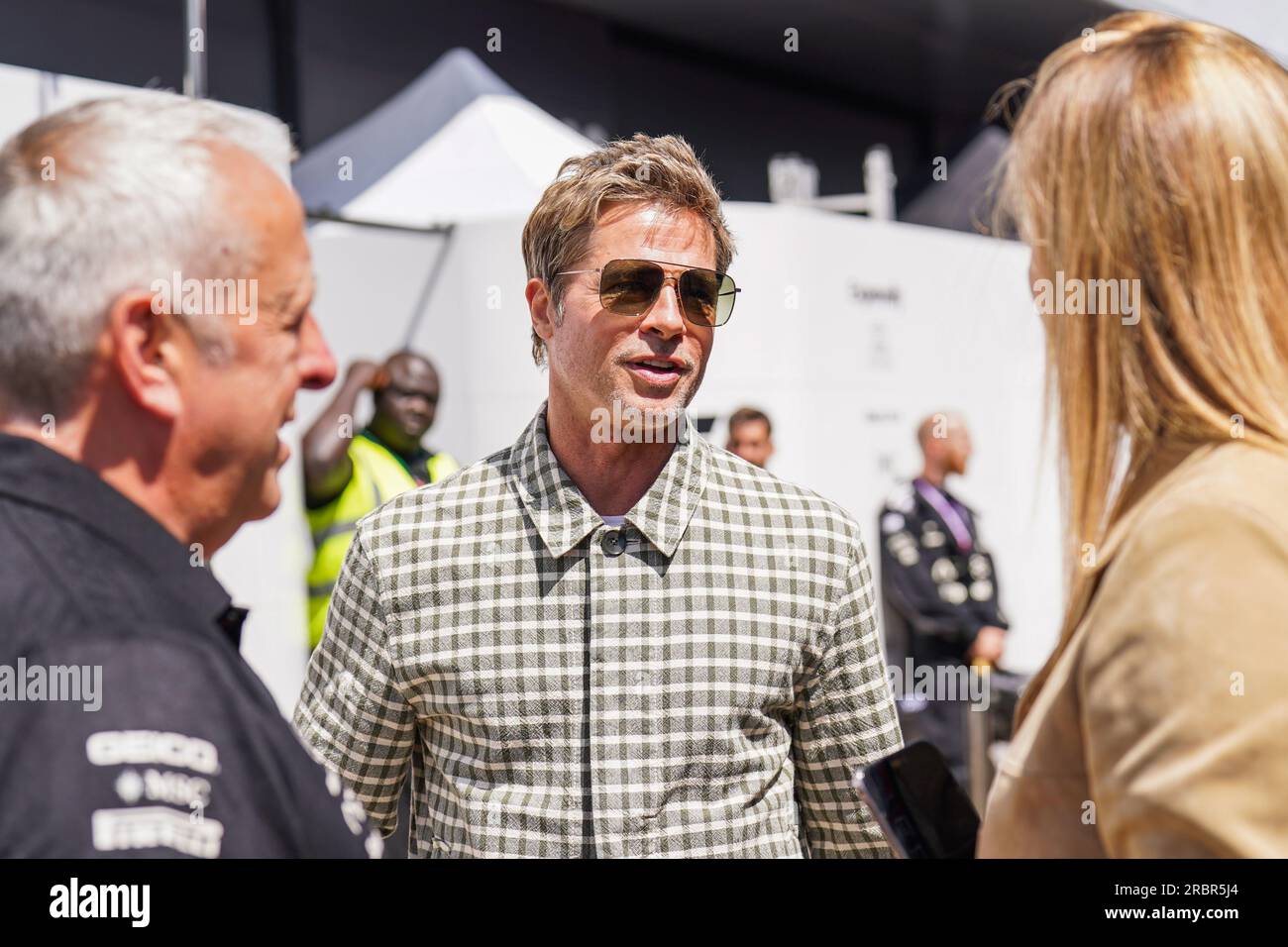 Brad Pitt during the FORMULA 1 ARAMCO BRITISH GRAND PRIX 2023 at ...