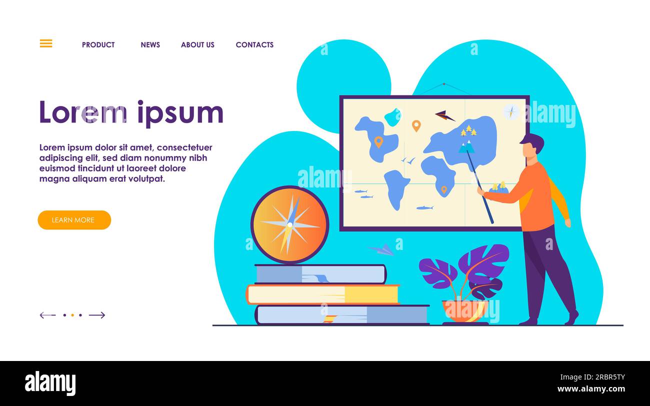 Geography teacher in class Stock Vector Image & Art - Alamy