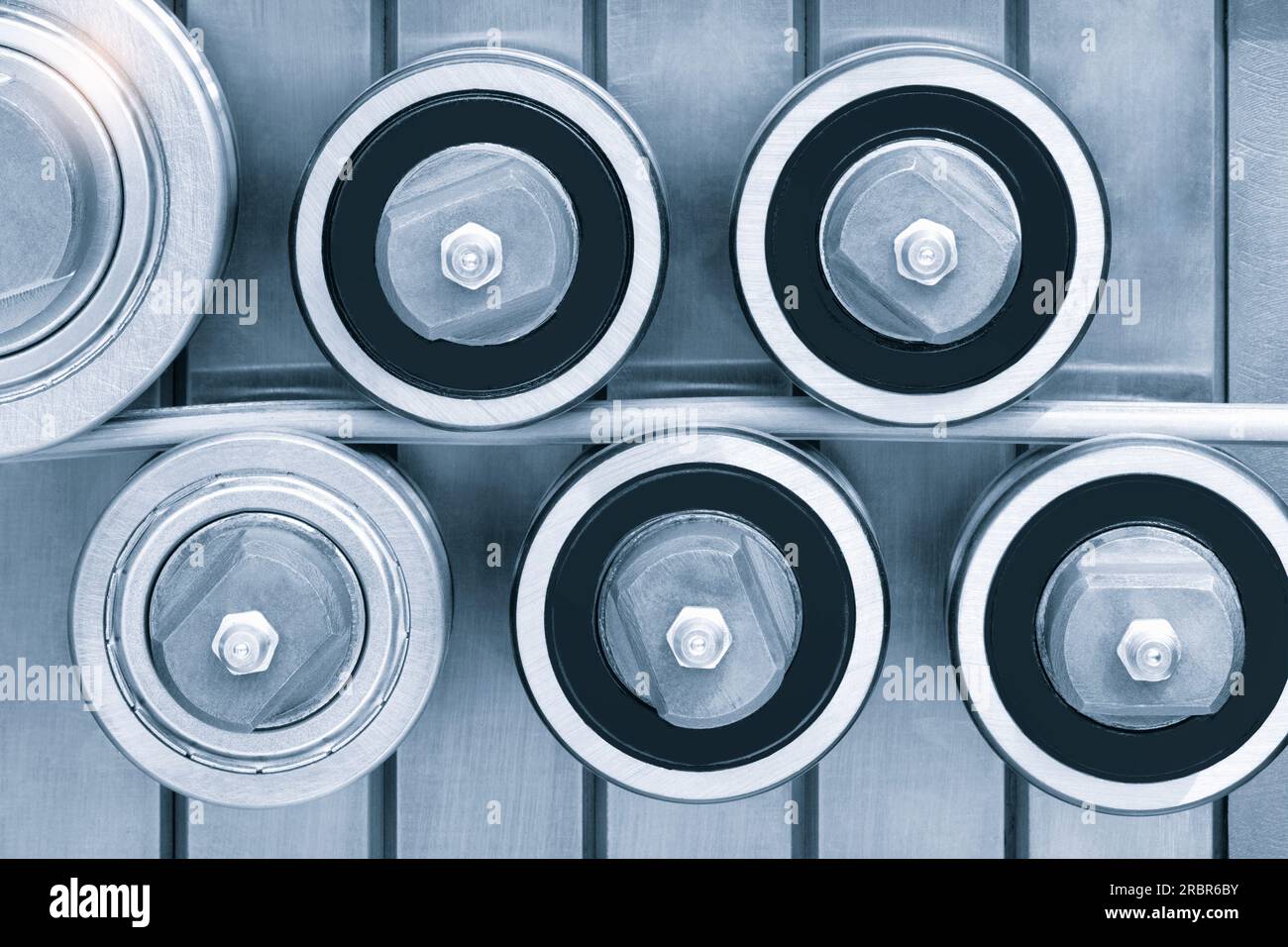 Metalworking concept background, production of metal wire rod ...