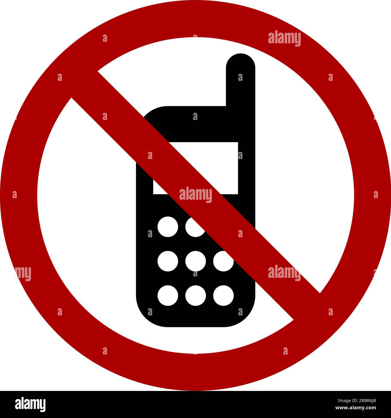 No Phone Call or Using Mobile Phone is not Allowed Warning Sign Icon ...