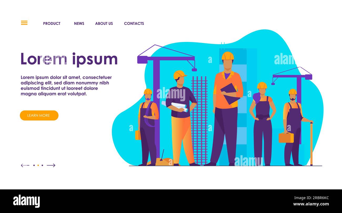 Woman working on construction site Stock Vector Images - Alamy