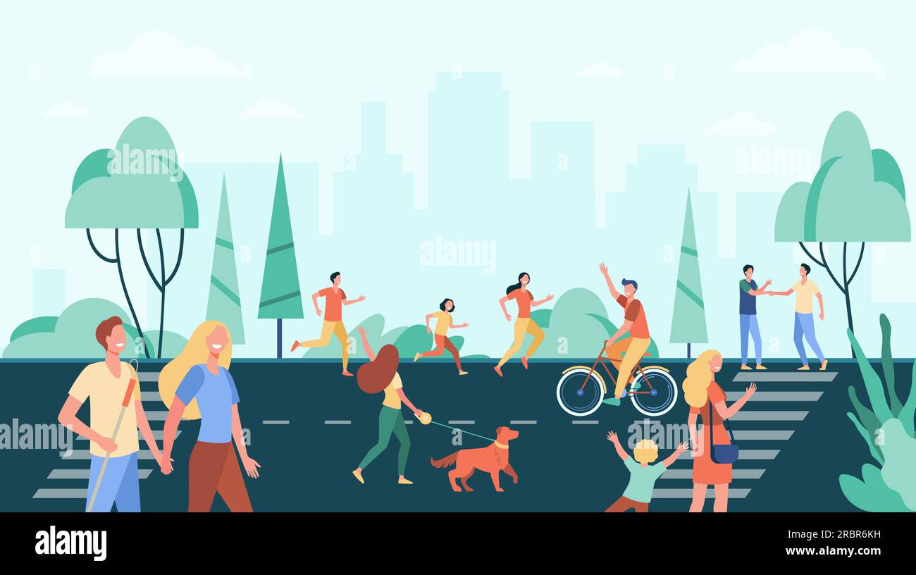 Town activities Stock Vector Images - Alamy