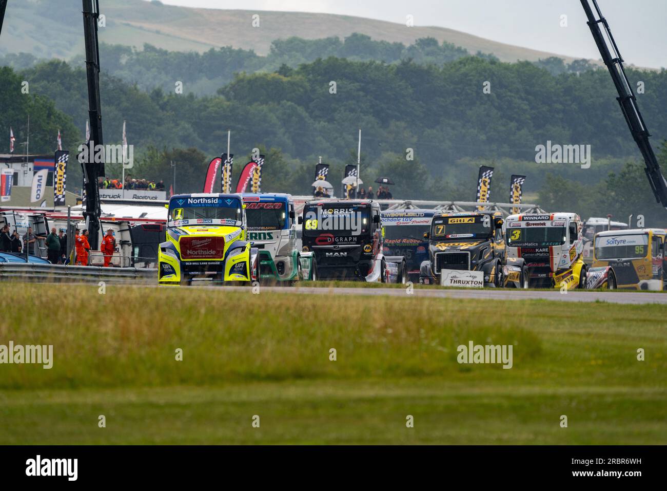 Andover, UK. 08th July, 2023. Race 1 during the British Truck Racing ...