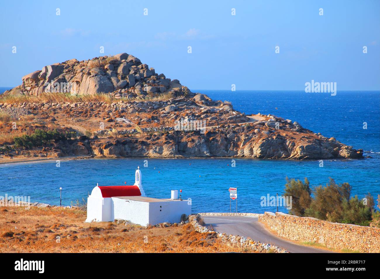 Paraga beach and mykonos hi-res stock photography and images - Alamy