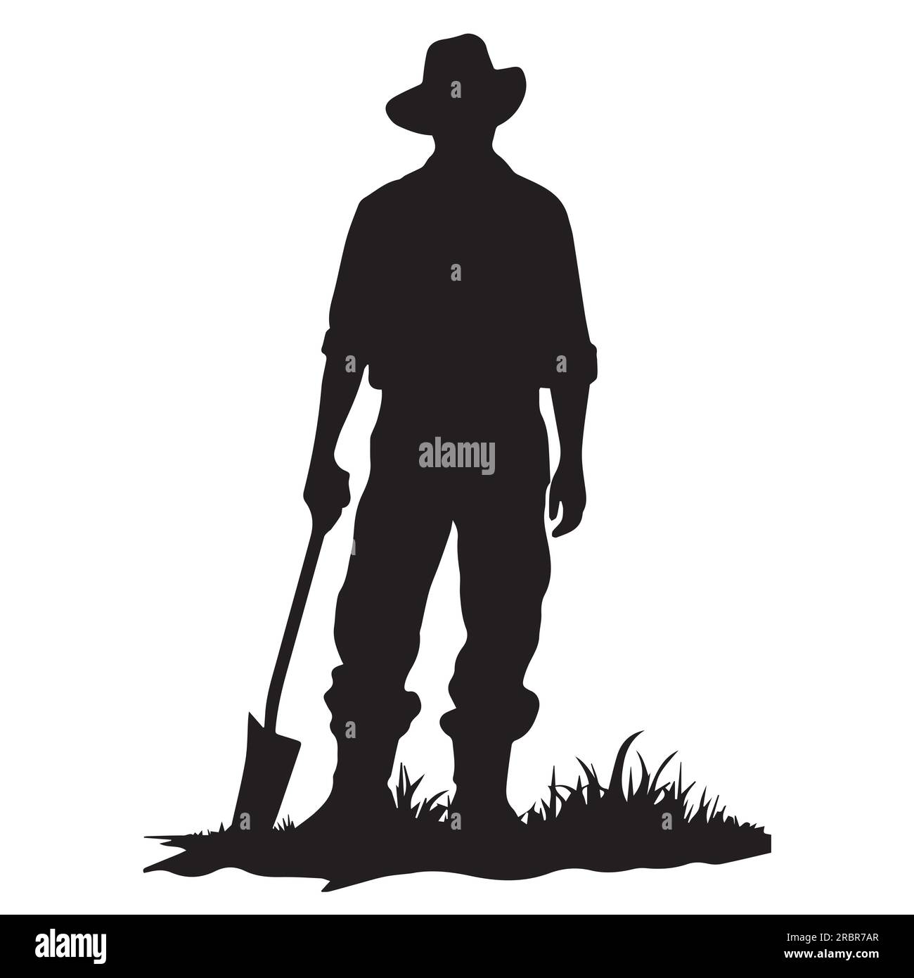 Stand in a field Stock Vector Images - Alamy