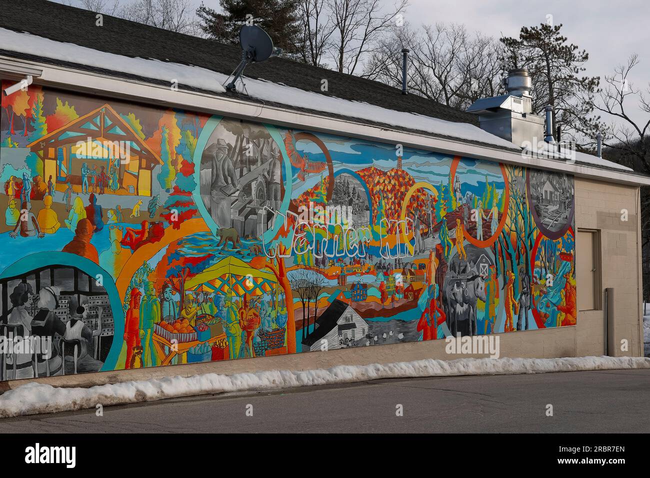 This mural is 50 x 12 feet located across from city hall in downtown ...