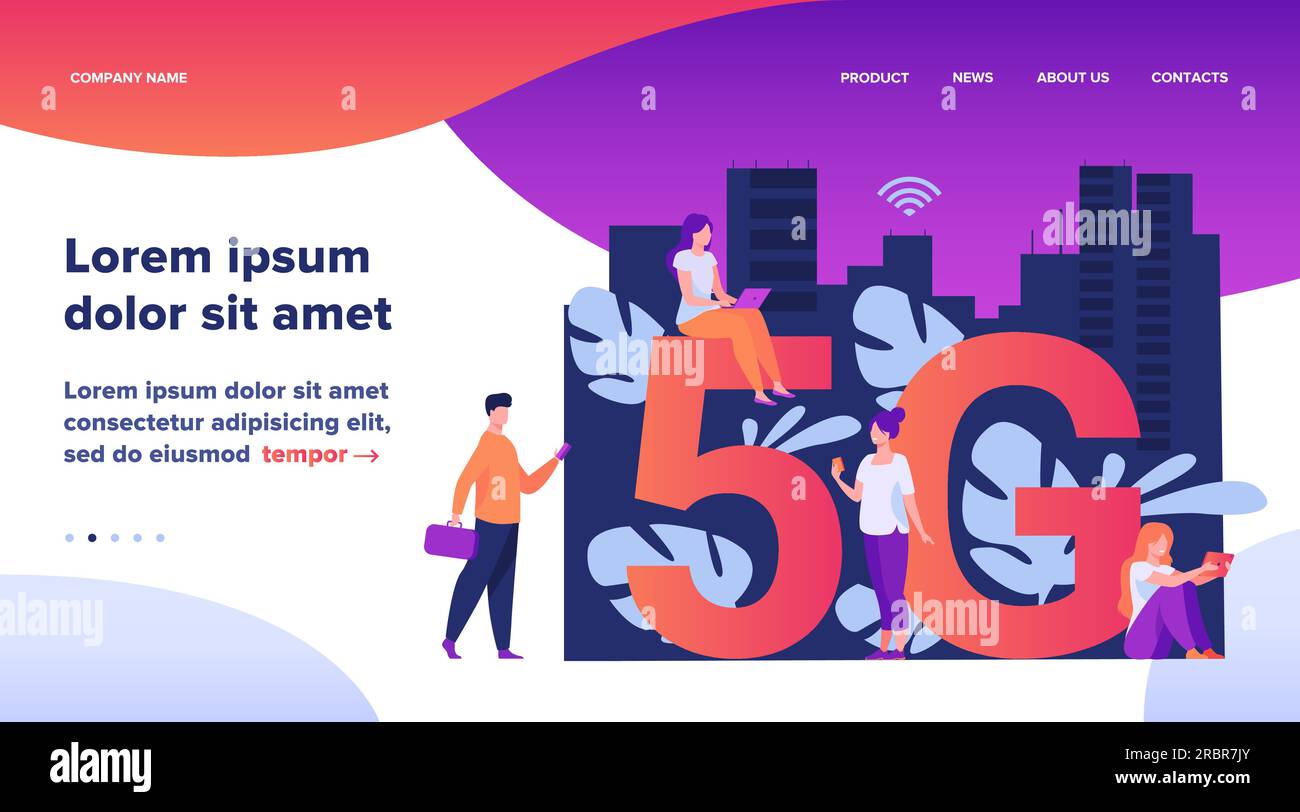 5g technology ai concept Stock Vector Images - Alamy