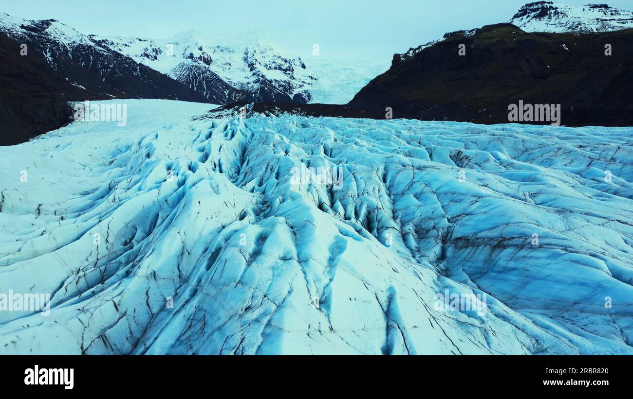 Aerial view massive glacier caps hi-res stock photography and images ...