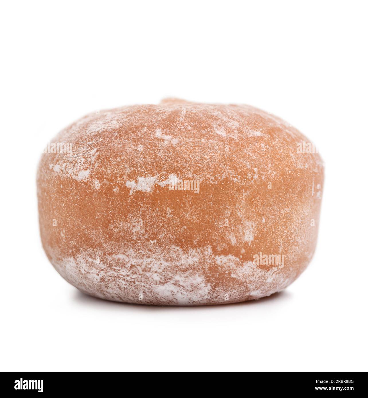 Coffee Flavored Mochi Ice Cream dessert on white background, Mochi ...